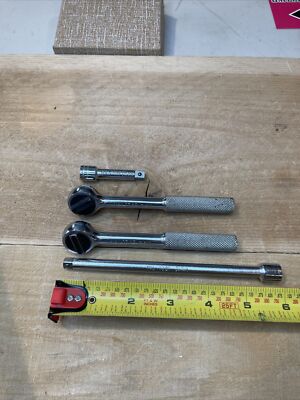 2 KAL Tools 1049 1/4” Drive Reversible Ratchet 6 and 2 Inch Extension ...