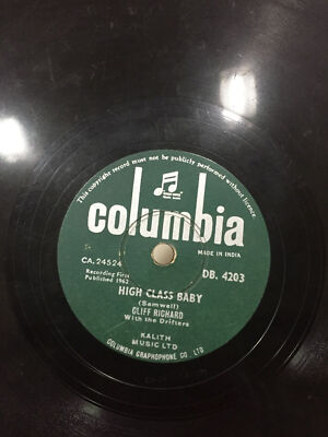 CLIFF RICHARD THE DRIFTERS high class baby/my feet hit RARE 78 RECORD ...
