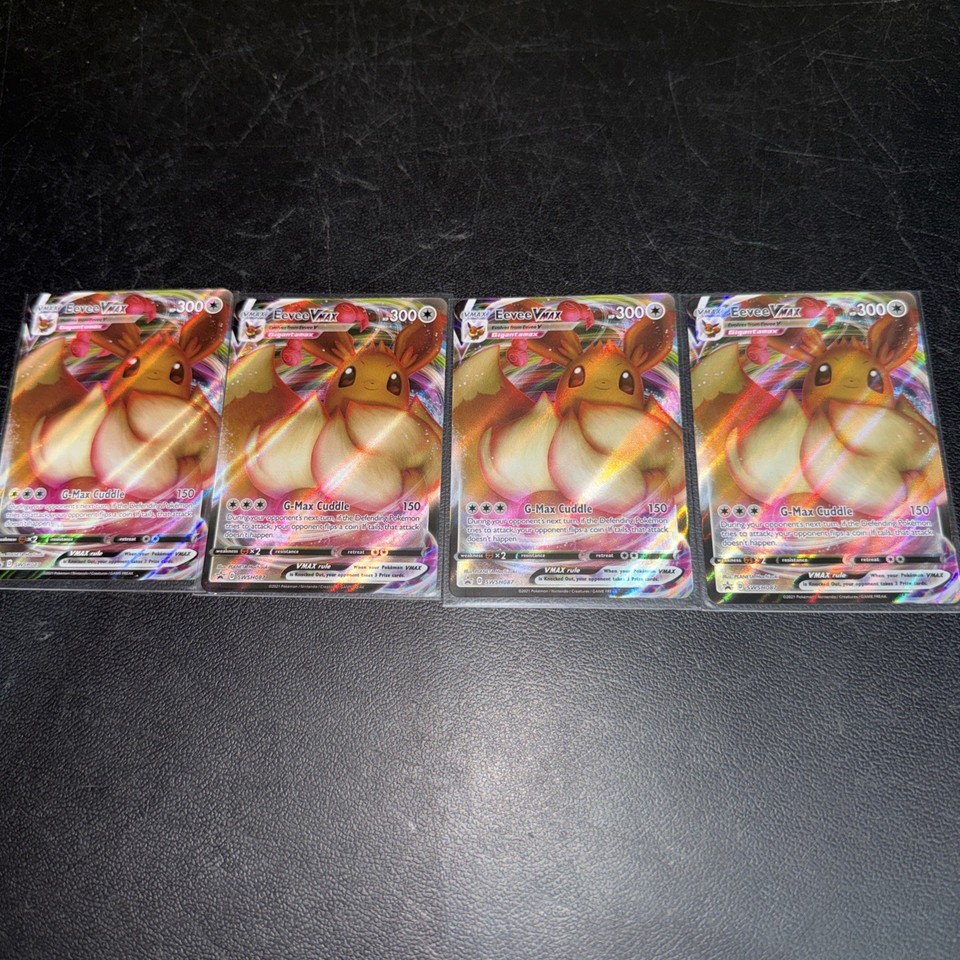 Eevee Vmax SWSH087 NM Full Art Promo Rare Pokemon Card Sleeved (One ...