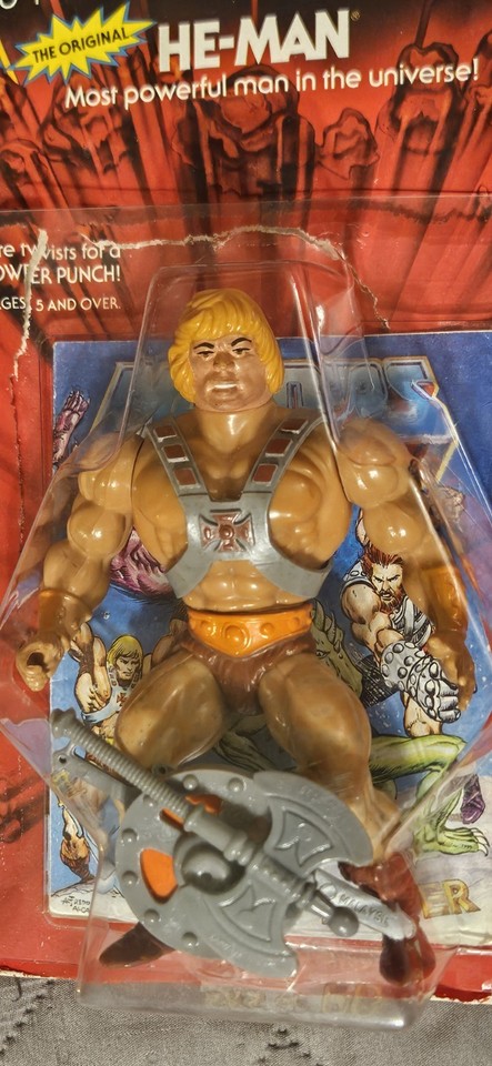 Vintage Masters Of The Universe The Original He-Man MOC 1986 With Card ...