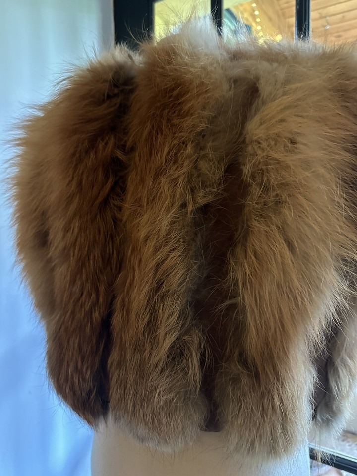 Vintage utility marked (1930s/40s) red fox fur short cape | eBay UK