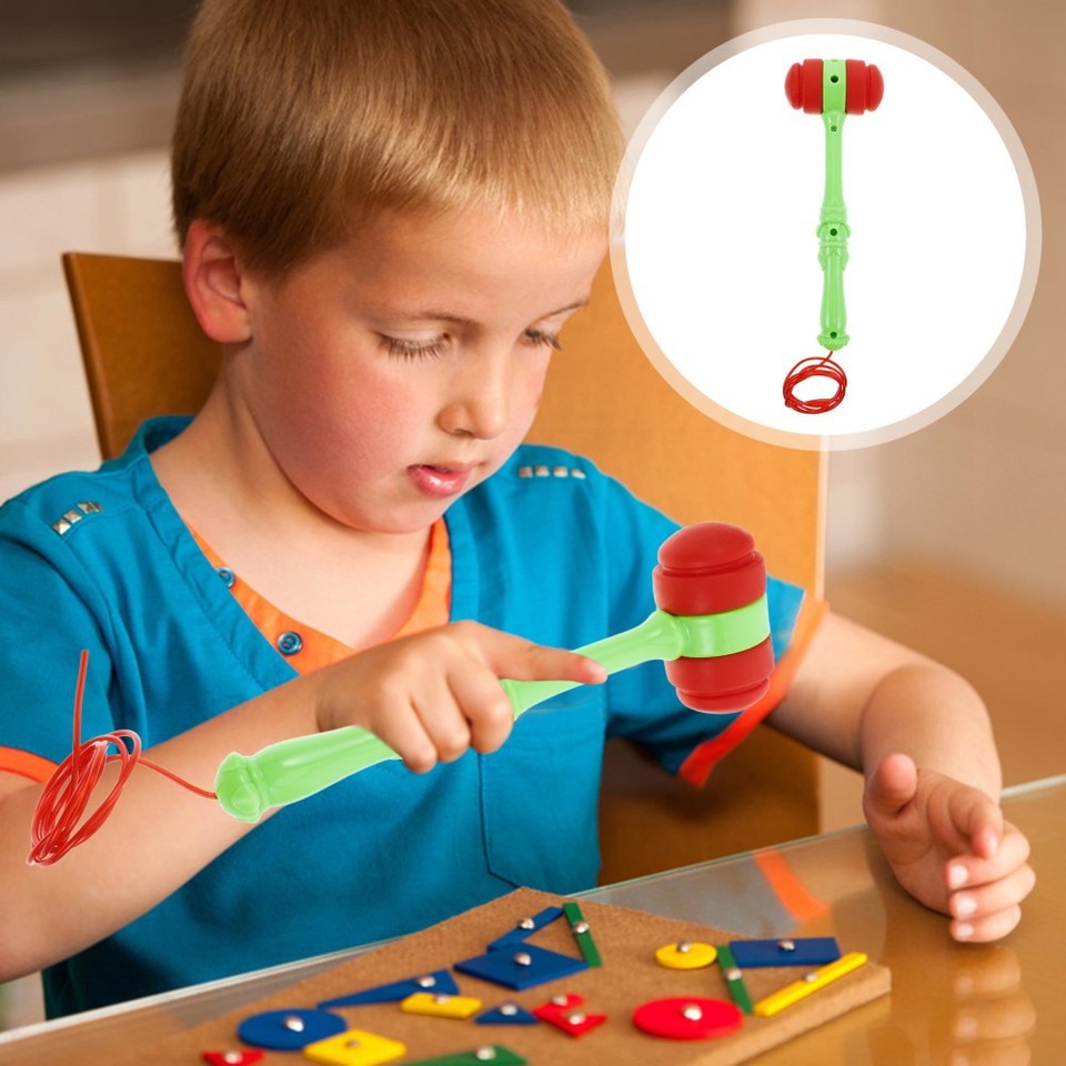 Interactive Hammer Toy for Kids - Squeaky Hammer Plastic Mallet for ...