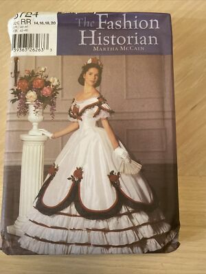 Simplicity 5724 Women's Civil War Era Ball Gown, 14, 16, 18, 20, Uncut ...