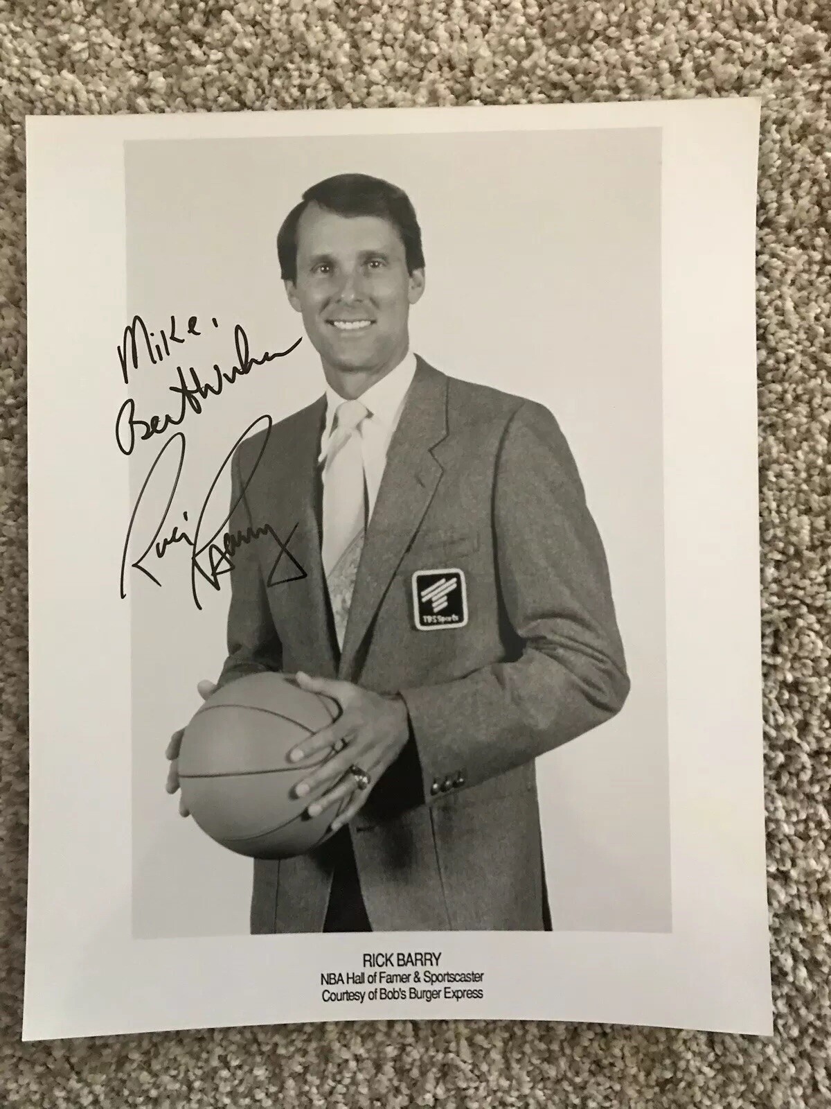 8x10 Rick Barry HoF Autographed Photo from Bobs Burgers Salem, OR | eBay