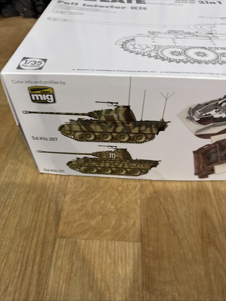 Takom #2099 1/35 Sd.Kfz.171 Panther A Late Production w/ full interior ...
