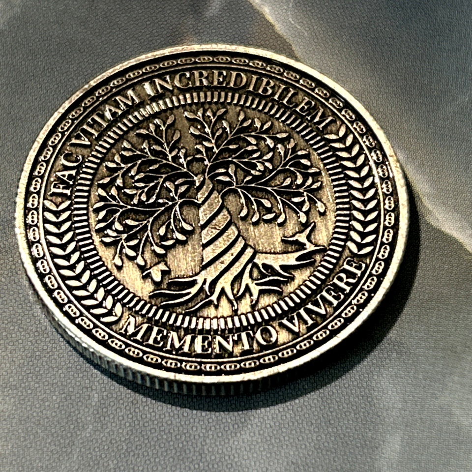 Memento Mori - Tempus Fugit Skull Lucky Pocket Piece Coin (1 PC) | eBay