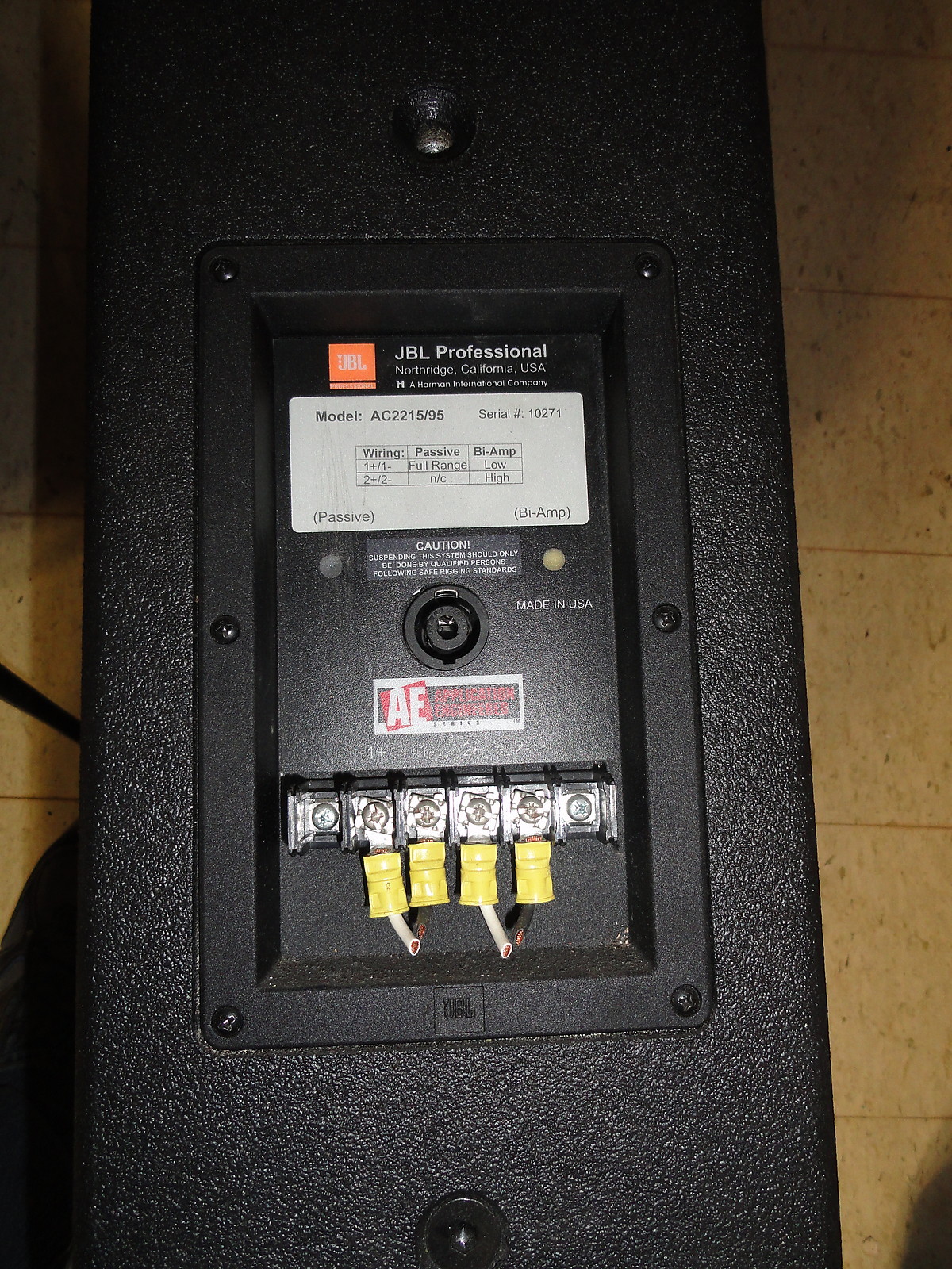 JBL AC2215/95 Pro Audio BiAmp or passive PA 15" 2-Way 250W Speaker..NEW ...