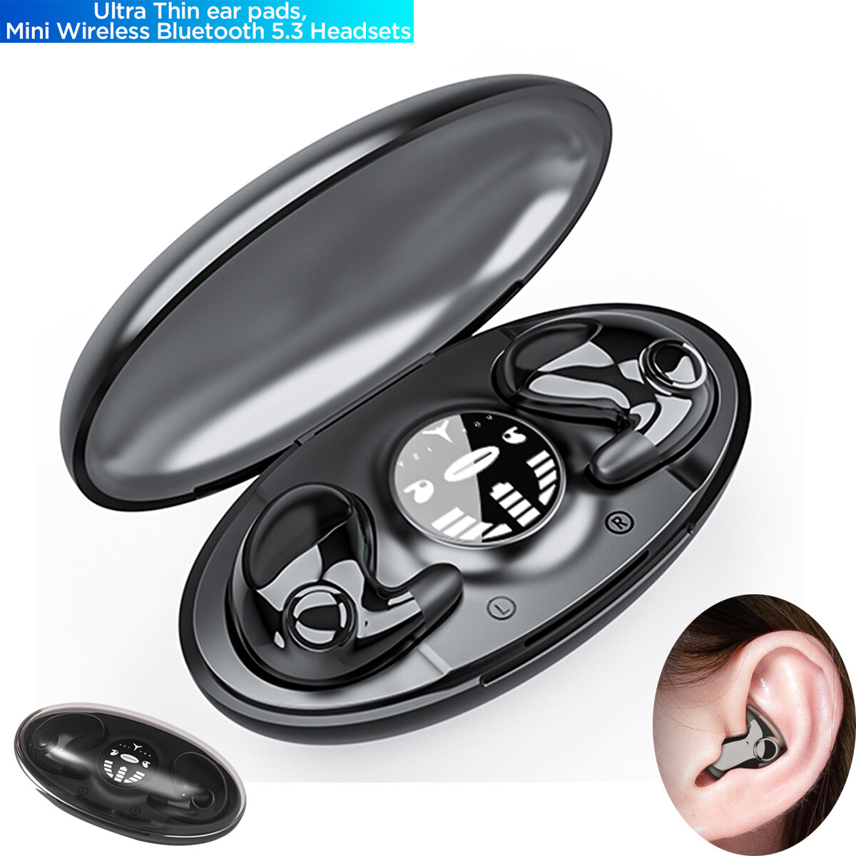 Mini TWS Wireless Earbuds Headset Bluetooth Earphones for iPhone ...