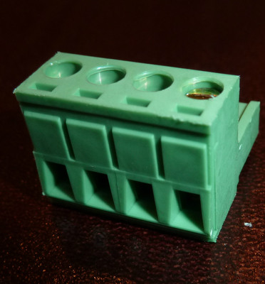 4 Way 5mm Female Plug Terminal Block Dinkle 5ESDV-4P mates to ...