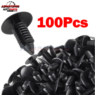 100pcs Nylon Retainer Clips Christmas Tree Fasteners 8mm for GM 1595864 ...