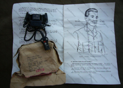 Microphone moustache T-45 signal Corps Us Ww2 Jeep willys Ford Dodge wc ...