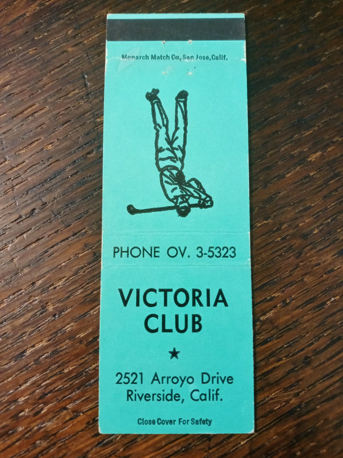 Vintage Matchcover: Victoria Club, Riverside, CA | eBay
