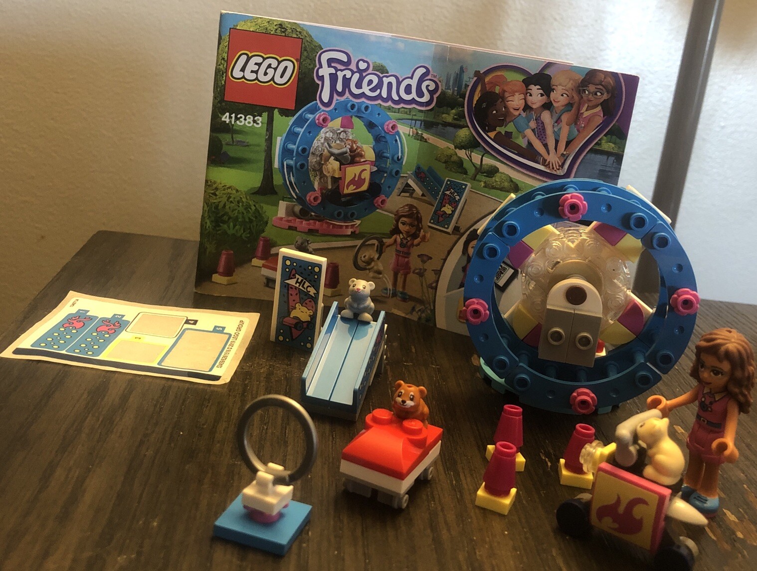 Retired Lego Friends 41383 Olivia’s Hamster Playground Set Minifigure ...