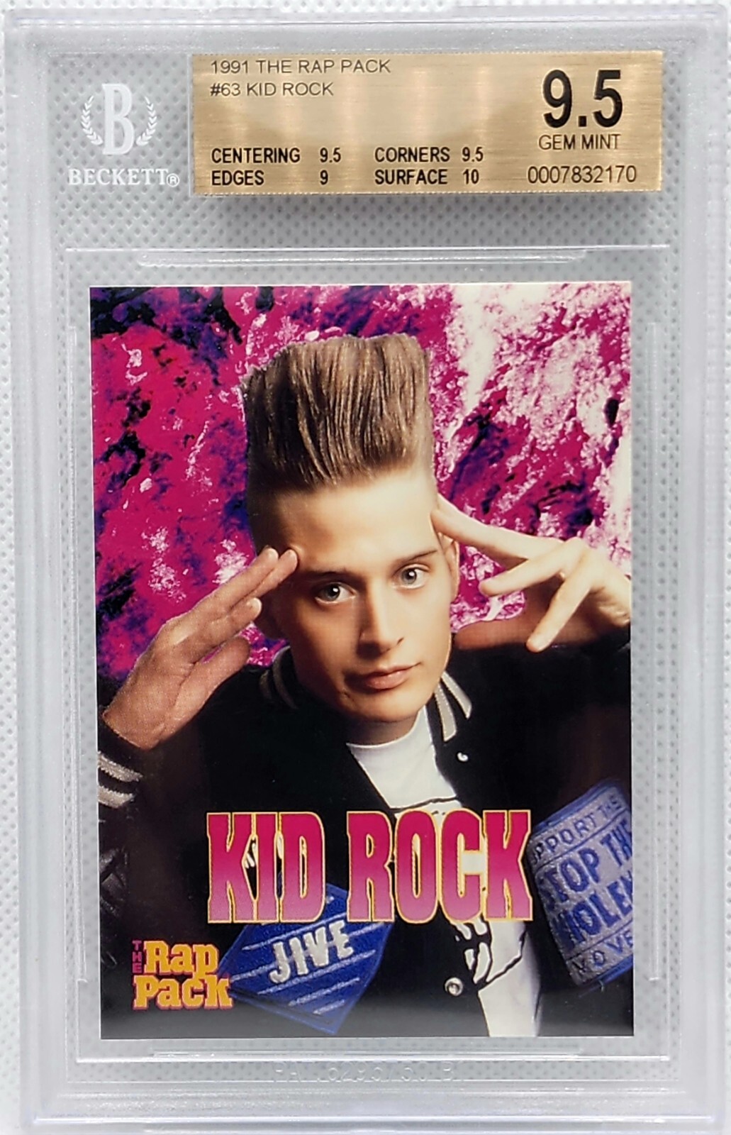 Kid Rock 1991 Premier Cards The Rap Pack #63 BGS 9.5 GEM MINT | eBay