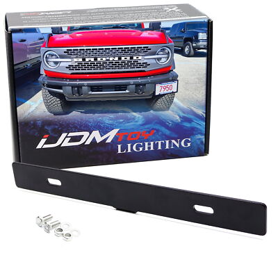 EZ-Mount License Plate Relocation Bracket For Jeep Wrangler Ford Bronco ...