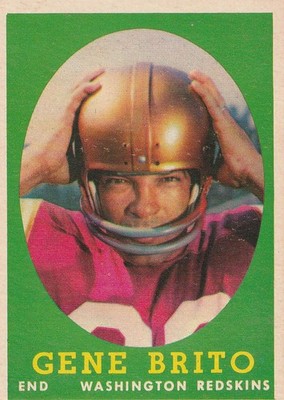 1958 Gene Brito Topps #113 Washington Redskins | eBay