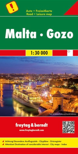 Malta - Gozo, Destination of Considerable Interest Road Map 1:30 000 ...