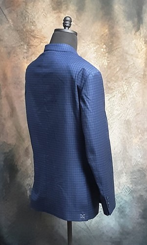 NWT Robert Graham Tailored Fit Randall Wool Sport Coat Jacket Navy Size ...