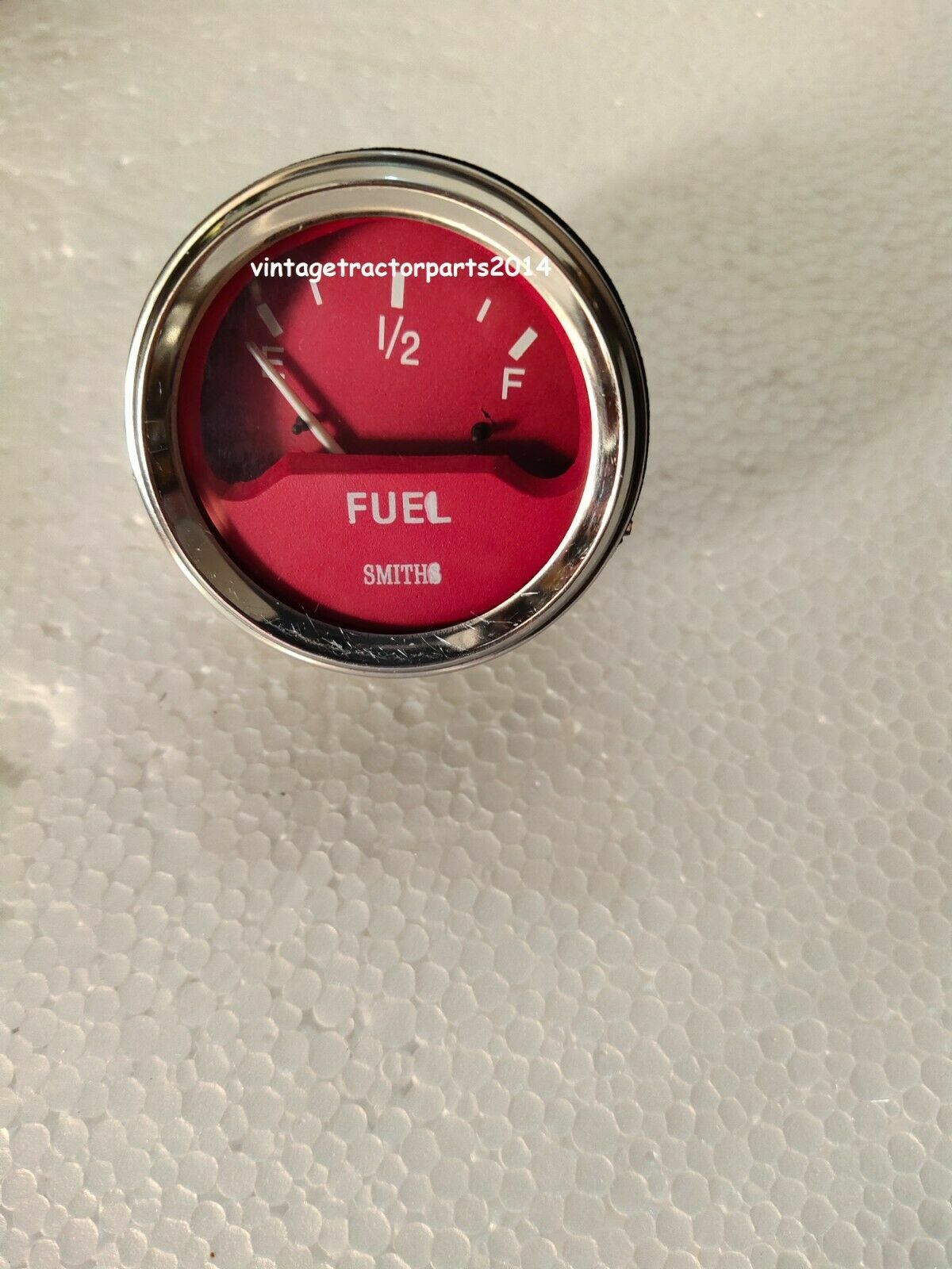 Smiths fuel gauge red face chrome bezel | eBay Australia