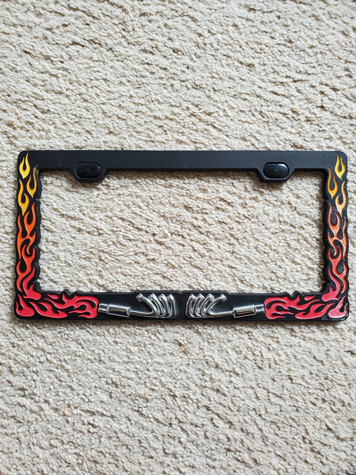 License Plate - Fire Flames Yellow & Orange Flames | eBay