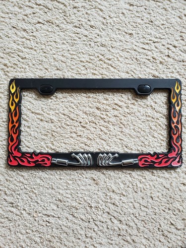 License Plate - Fire Flames Yellow & Orange Flames | eBay