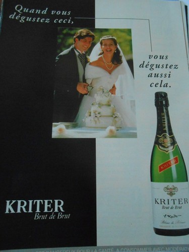 Publicté Advertising 1997 Kriter Brut de Brut Mariage | eBay