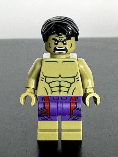 🔥 LEGO Hulk Minifigure sh0212 Dark Purple Pants With Avengers Logo From ...