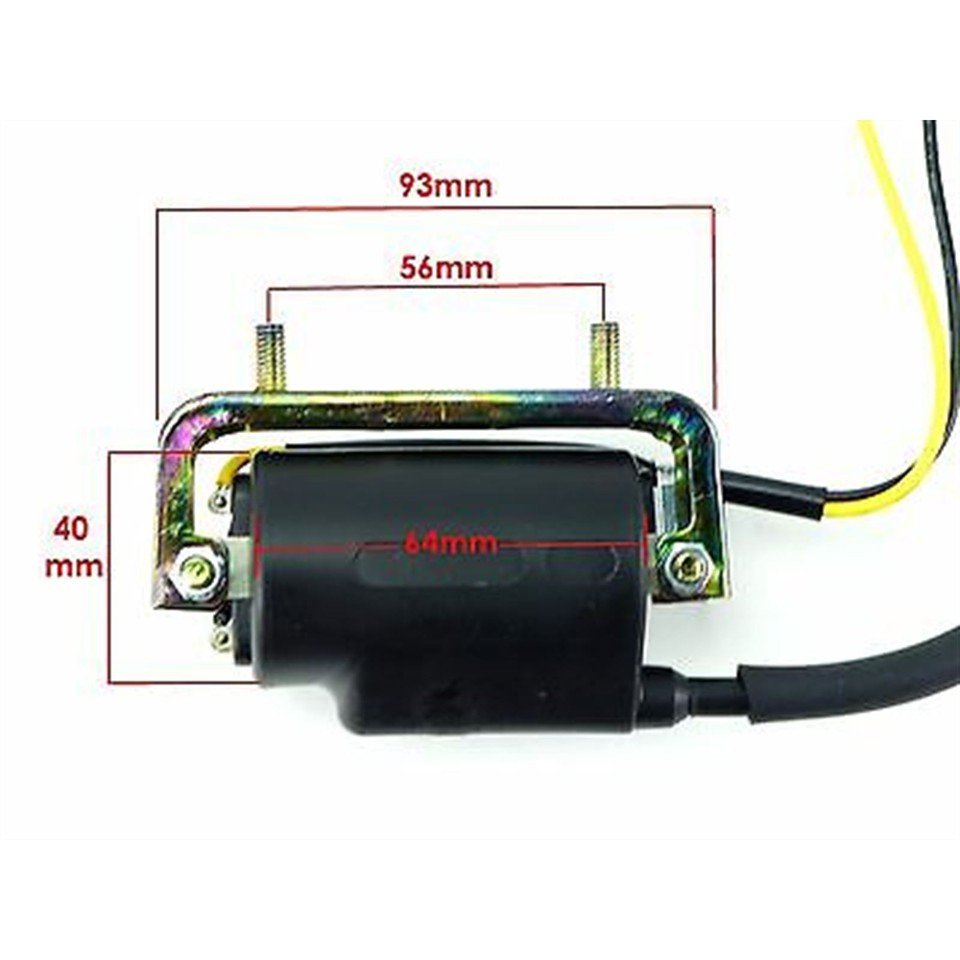 6 Volt Ignition Coil Dual Lead Single Output for Honda C CA CB CT 2fm ...