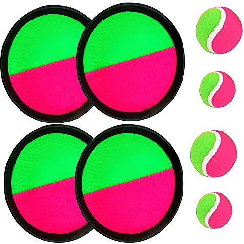 Paddle Catch Ball and Toss Game Set Disc Toss and Catch Paddle Sport ...