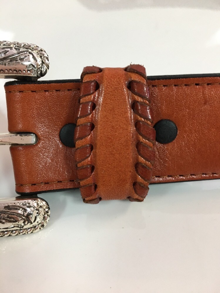 Nocona Double S Belt Collection Size 32 Genuine Leather Belt | eBay