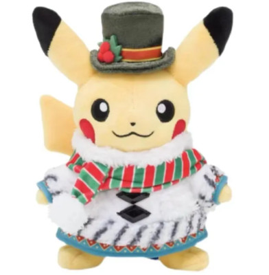 Pokmn Warm Christmas Gift Anime Pikachu Winter Plush Doll Plush Toy ...