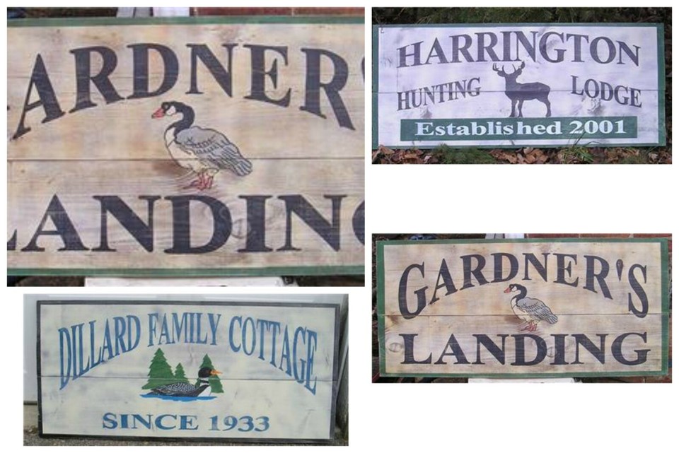 LARGE CUSTOM PERSONALIZED LODGE CABIN WOOD SIGN Hand painted made to ...