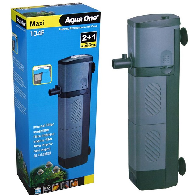 Aqua One 104F Maxi Internal Fish Tank Aquarium Water Power Filter for ...