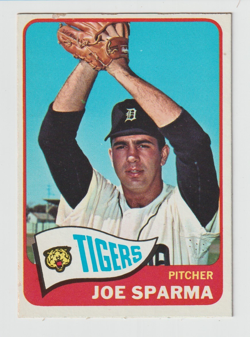 Joe Sparma - 1965 Topps Baseball Card #587 - Detroit Tigers | eBay