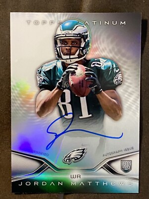 Jordan Matthews 2014 Topps Platinum #12 Autograph RC Philadelphia ...