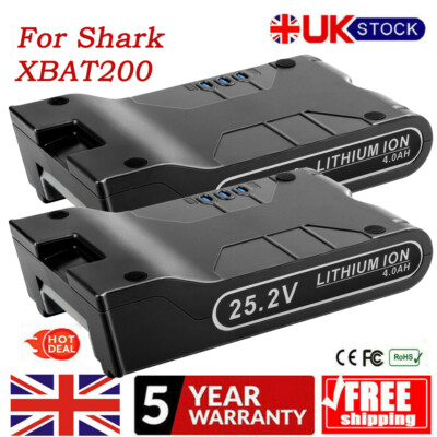 4000mAh Lithium-Ion XBAT200 Battery For Shark Cordless Vacuums IF ...