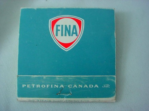 Fina Gas Station Oil Co Maritime Canada Matchbook Matchcover | eBay