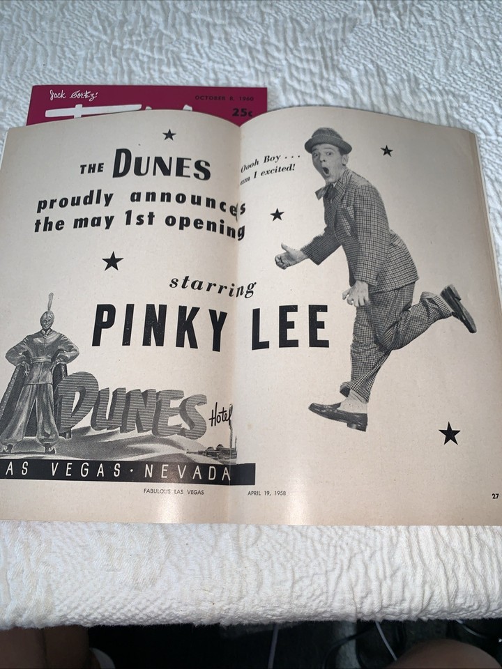 1958 1960 Fabulous Las Vegas Magazines Sinatra Sammy Davis Betty Grable ...