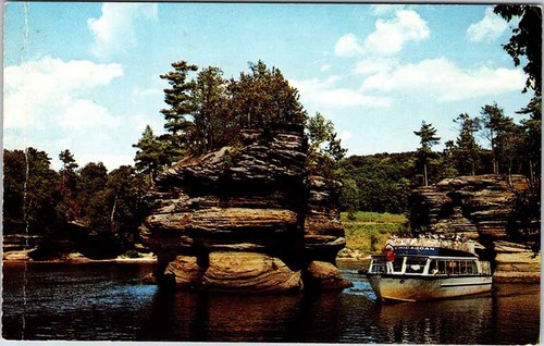 Postcard BOAT SCENE Wisconsin Dells Wisconsin WI j/01 AL9852 | eBay