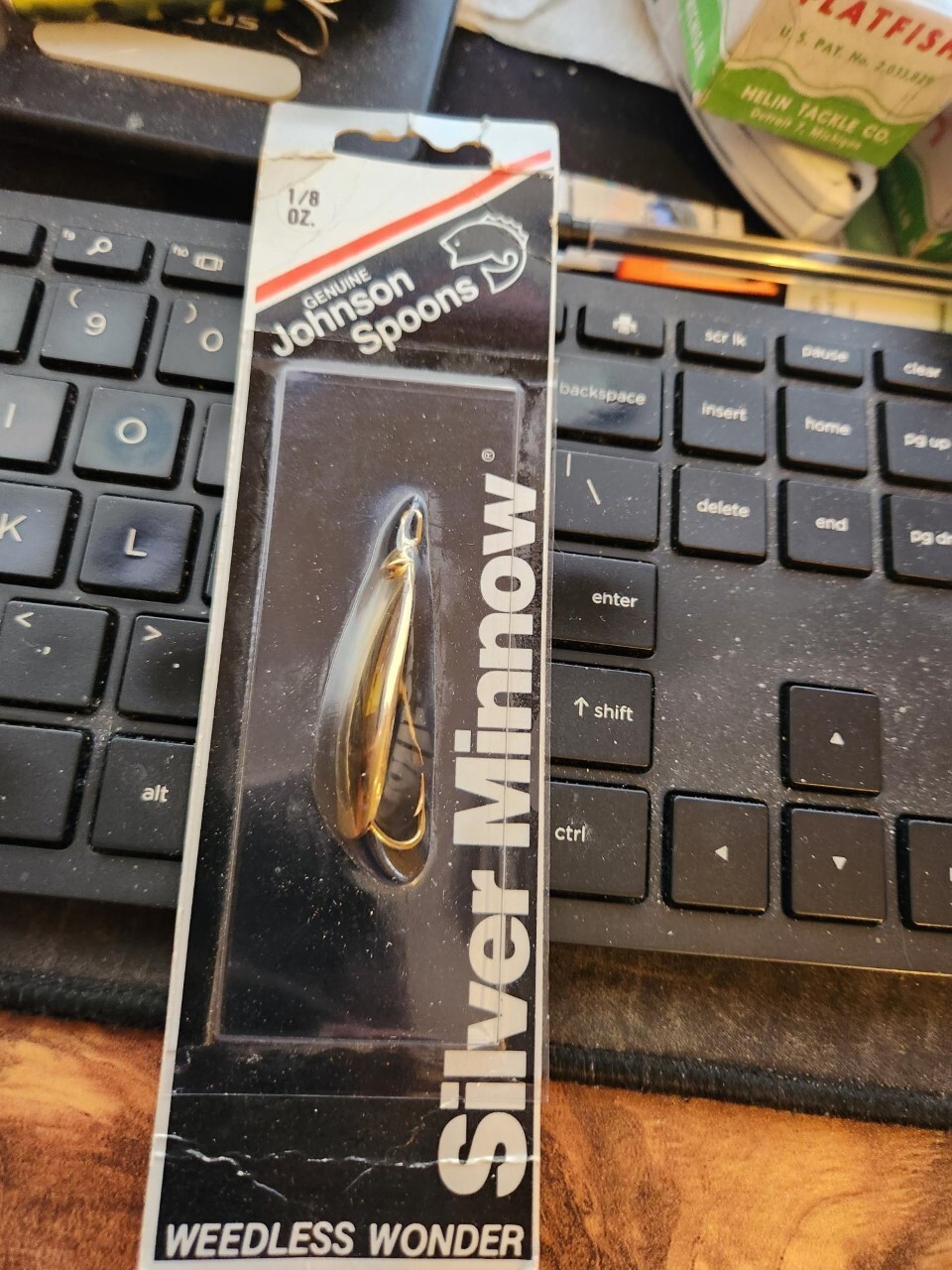 Vintage Genuine Johnson Spoons 1/8 Oz Silver Minnow Weedless Wonder ...