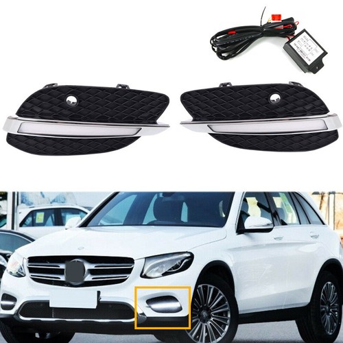2Pcs Bumper Daytime Light Turn signal Fog Lamp For Mercedes-Benz GLC ...