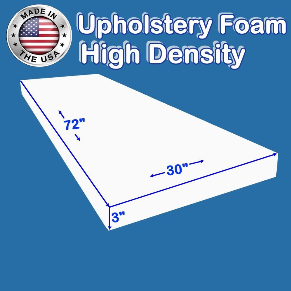 High and Medium Density #FoamTouch Upholstery Foam size (1-6)" X 30" X ...