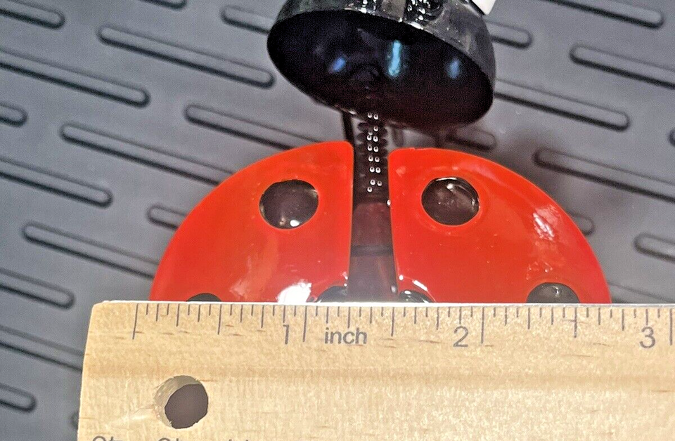 Ladybug WHIMSICAL Bug Eyed Ladybug Garden Statue Pot Sitter Plant ...