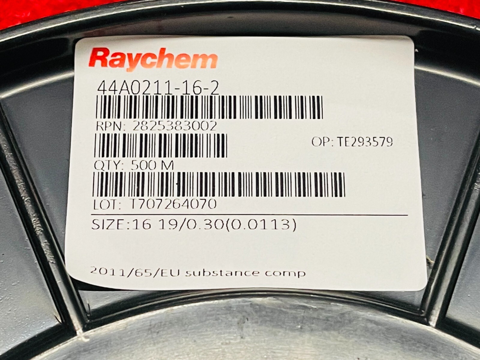 Raychem 44A0211-16-2 Red Single Conductor 16AWG Wire 500M / 1640FT for ...