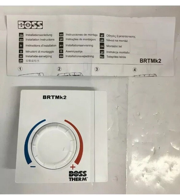 Boss Therm BRTMK2 Room Thermostat Analogue Wired Boxed 457431 for sale ...