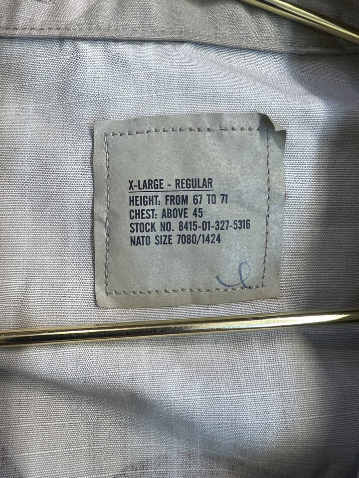 DCU Shirt/Coat X-LARGE - Regular Desert Camo Cotton/Nylon USGI Army ...