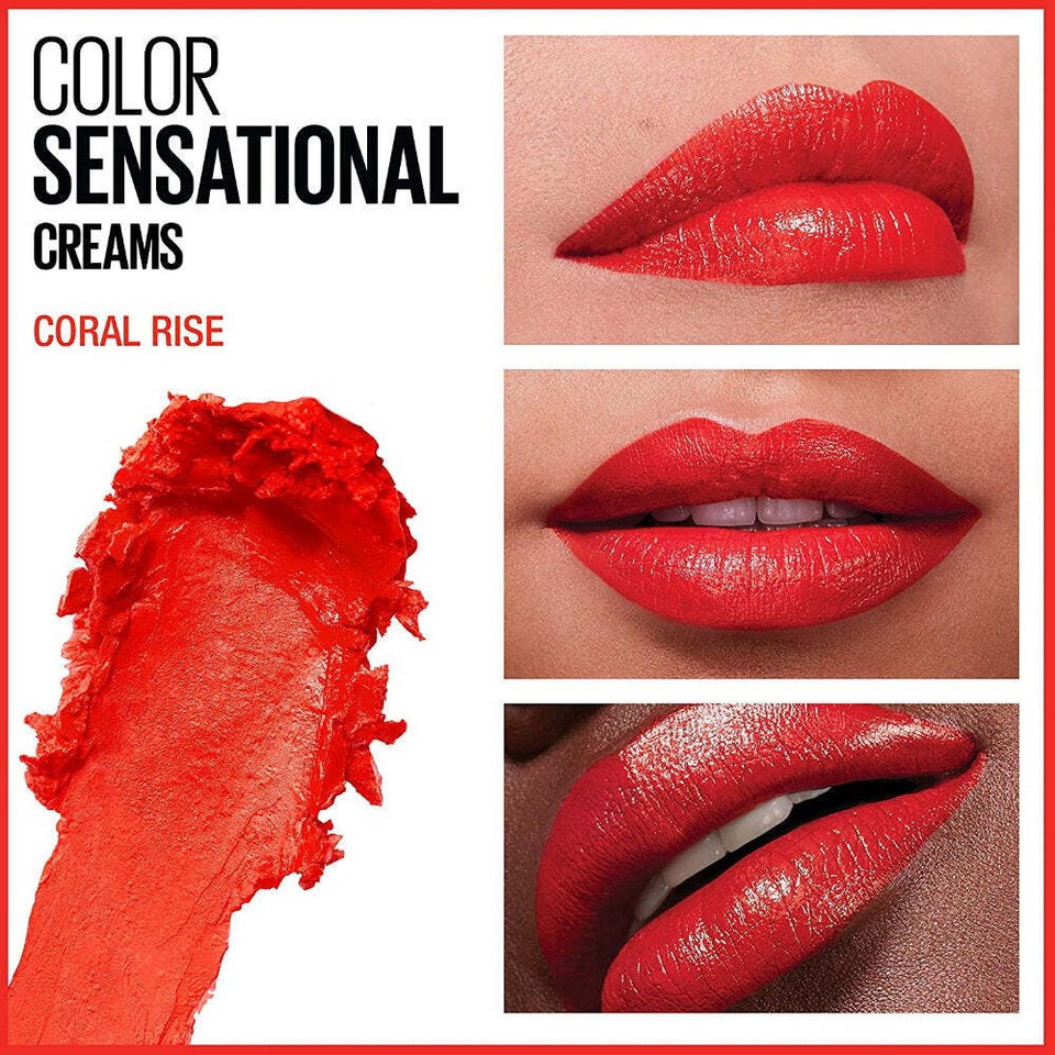 4x Maybelline Color Sensational Cream Lipstick 344 Coral Rise 4.2g ...