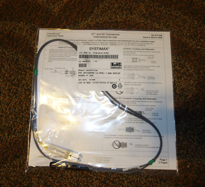 NEW SYSTIMAX FPC Optispeed LC-MTRJ 1.6MM Duplex Riser 4 FT | eBay