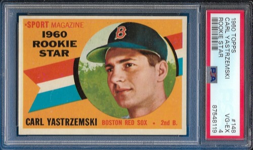 1960 Topps Carl Yastrzemski RC Rookie Card #148 Boston Red Sox VG-EX ...