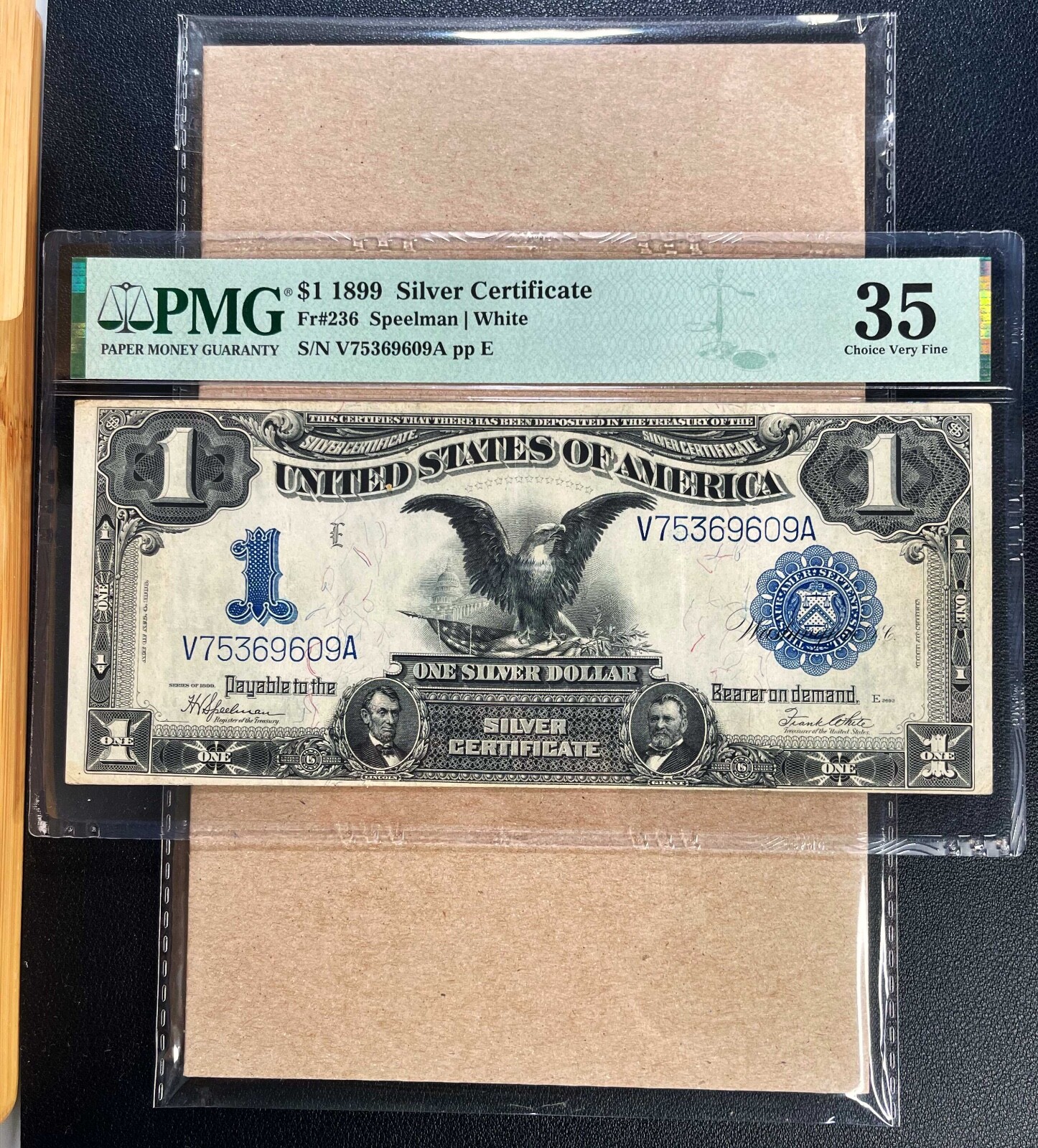 Fr. 236 1899 $1 Silver Certificate "BLACK EAGLE" PMG 35 - VF | eBay